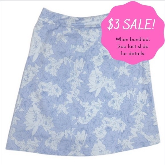 Apostrophe | Skirts | Prairie Floral Patterned A Line Light Blue ...